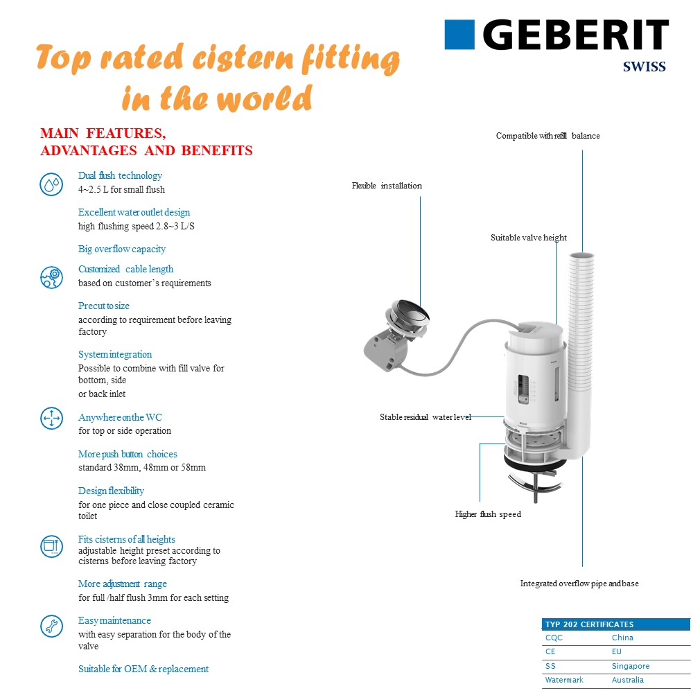 Geberit Cistern Fitting (with basic installation)
